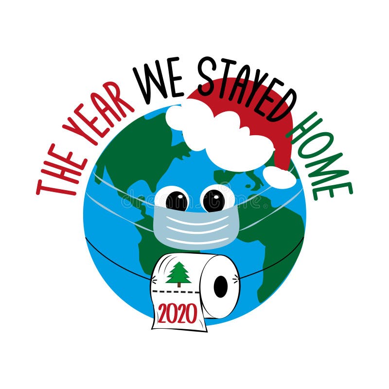 Earth Day 2020 Text with Earth Planet in Mask. Stock Vector ...