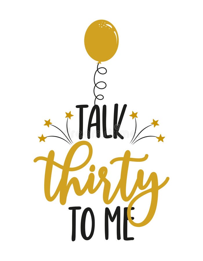 Talk Thirty To Me - Birthday Topper for Birthday Party. Birthday Girl ...