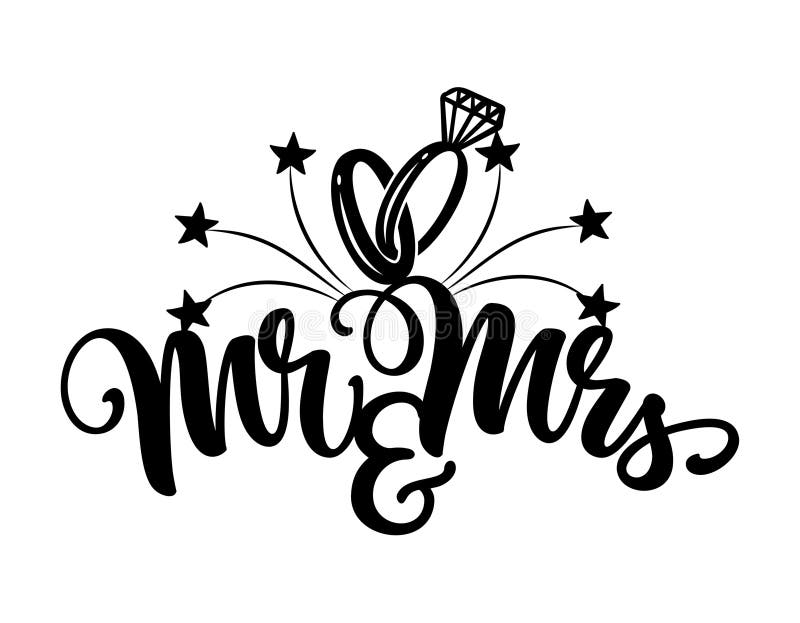 Mr Mrs Married Stock Illustrations – 193 Mr Mrs Married Stock ...
