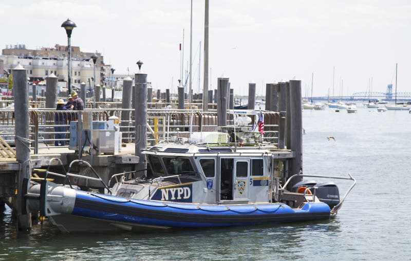 NYPD Boat Provides Security in New York Harbor during the 35th Annual ...