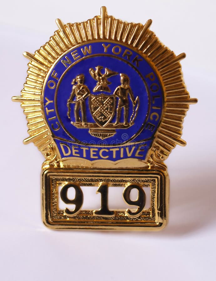 Nypd Police Detective Badge Stock Image - Image of finest, enforcement ...