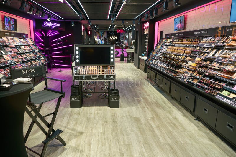NYX Cosmetics Store editorial stock image. Image of horizontal - 141418979