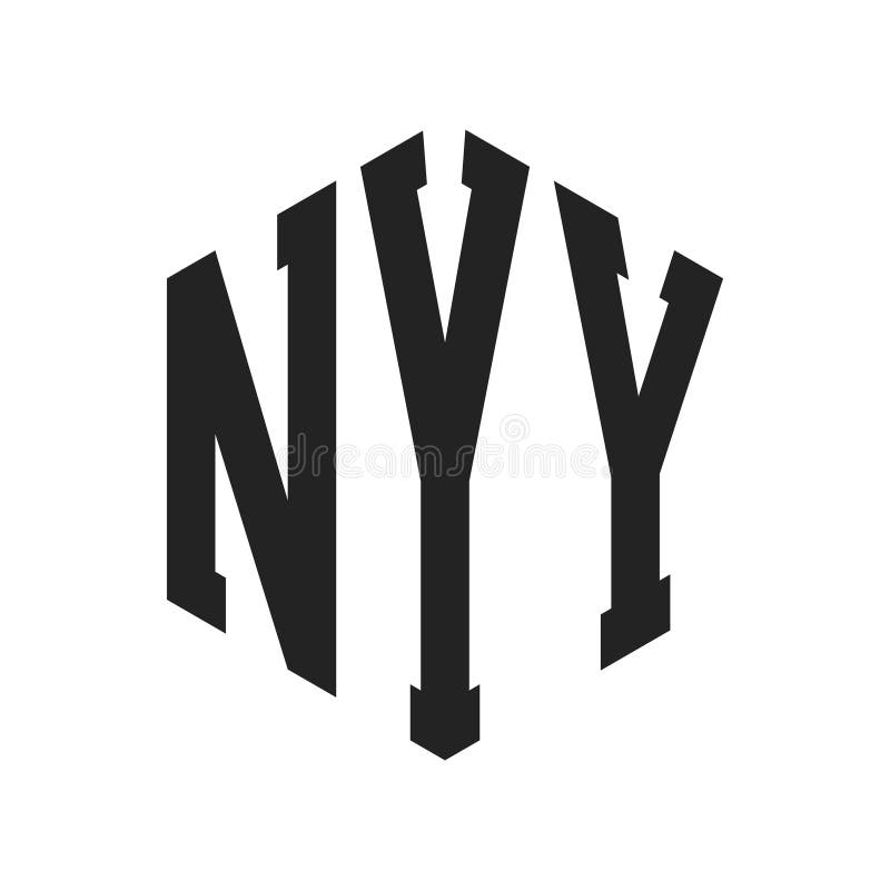 NYY Logo Design. Initial Letter NYY Monogram Logo Using Hexagon Shape ...
