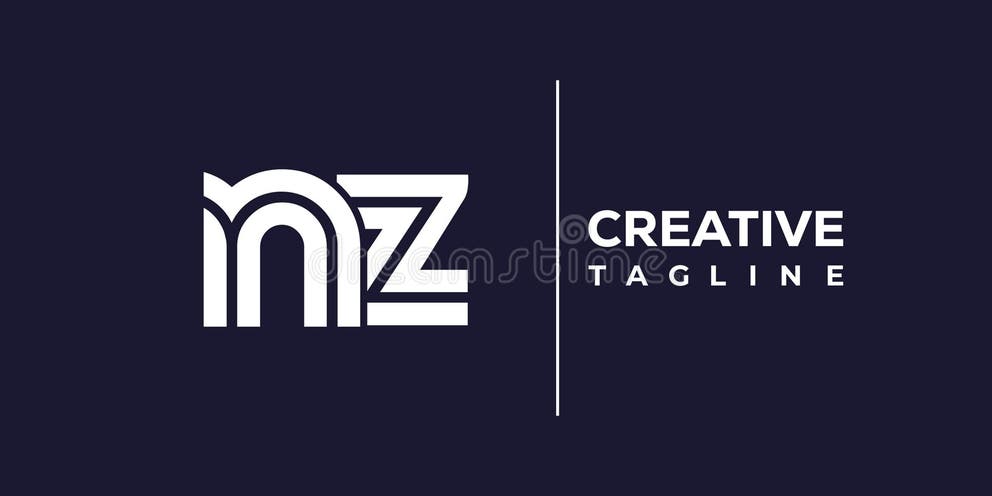 NZ abstract logo stock vector. Illustration of design - 356195755