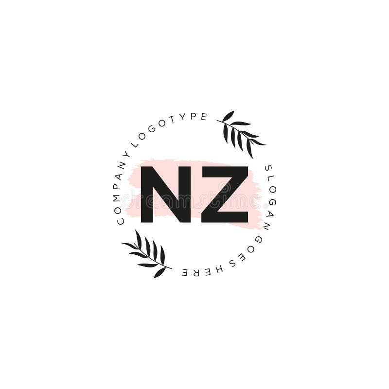 NZ Letter Logo Icon Design Template Elements Stock Vector ...