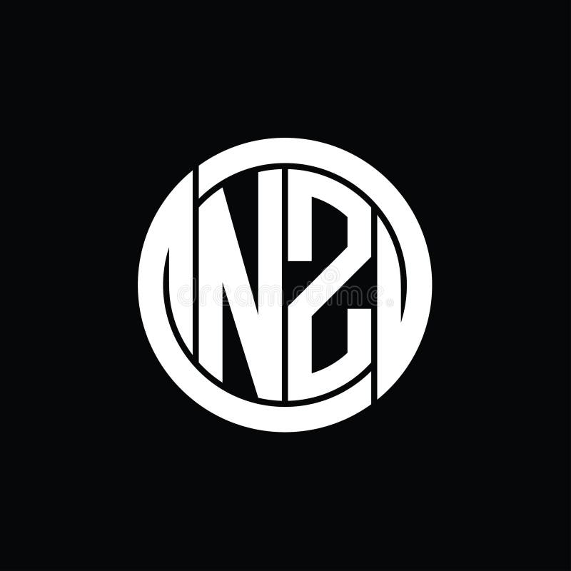 NZ Logo Monogram Shield Inside Circle Shape Vector Images Design ...