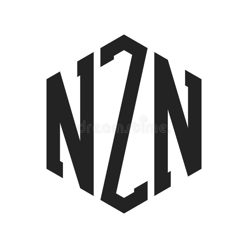 NZN Logo Design. Initial Letter NZN Monogram Logo Using Hexagon Shape ...
