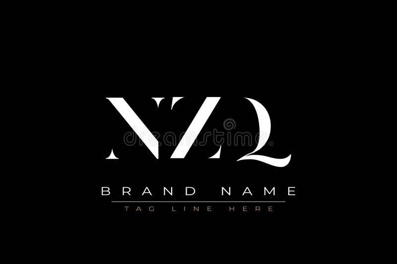 NZQ Abstract Letter Logo Design Stock Vector - Illustration of symbol ...