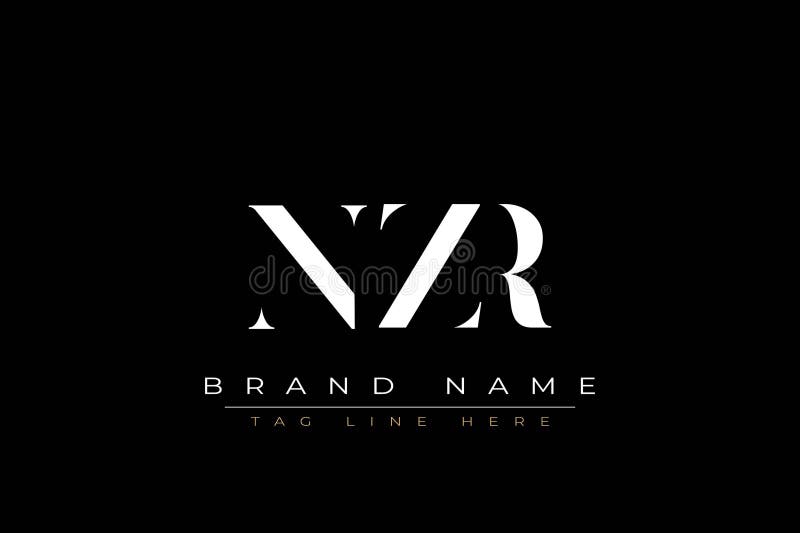 NZR Abstract Letter Logo Design Stock Vector - Illustration of ...