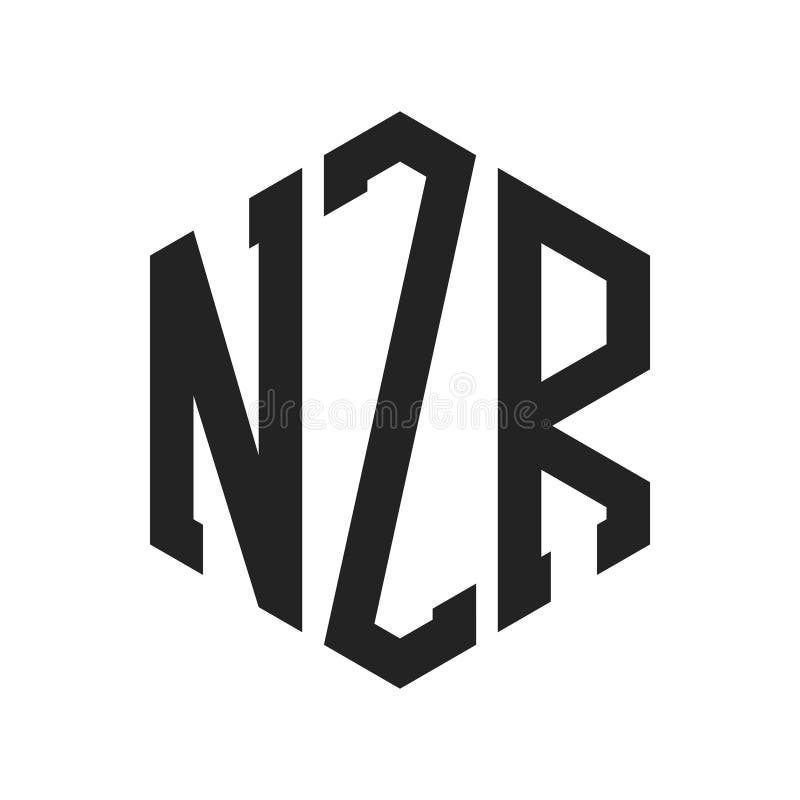 NZR Logo Design. Initial Letter NZR Monogram Logo Using Hexagon Shape ...