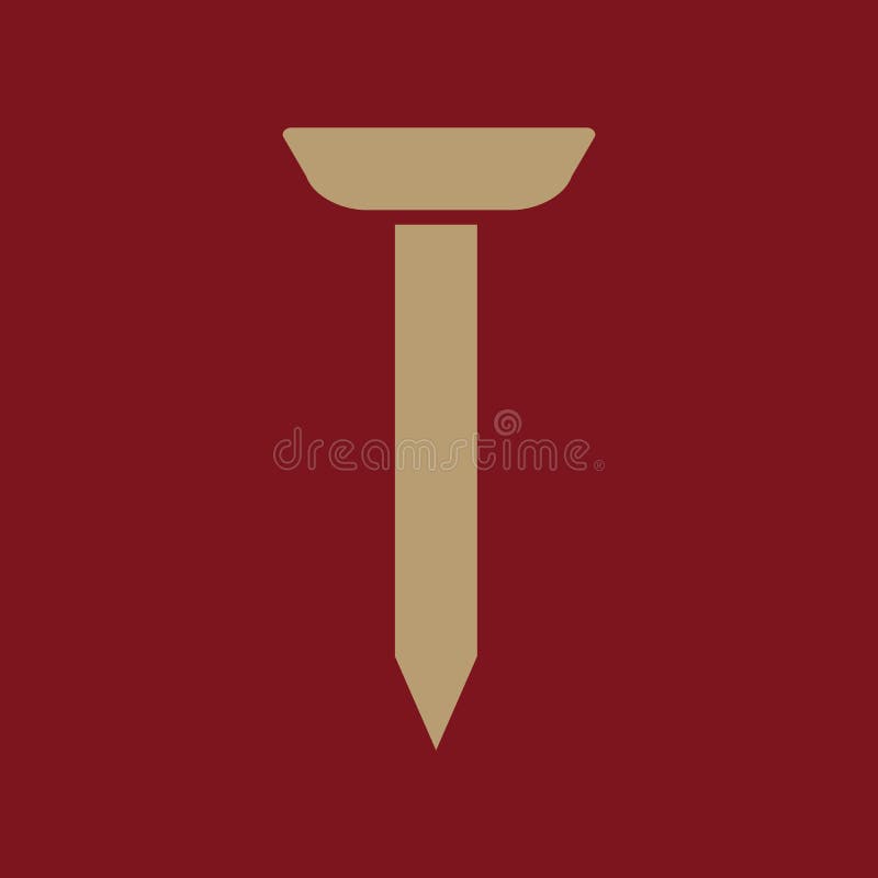 O ícone Do Prego Símbolo De Nobnail Liso Ilustração do Vetor ...