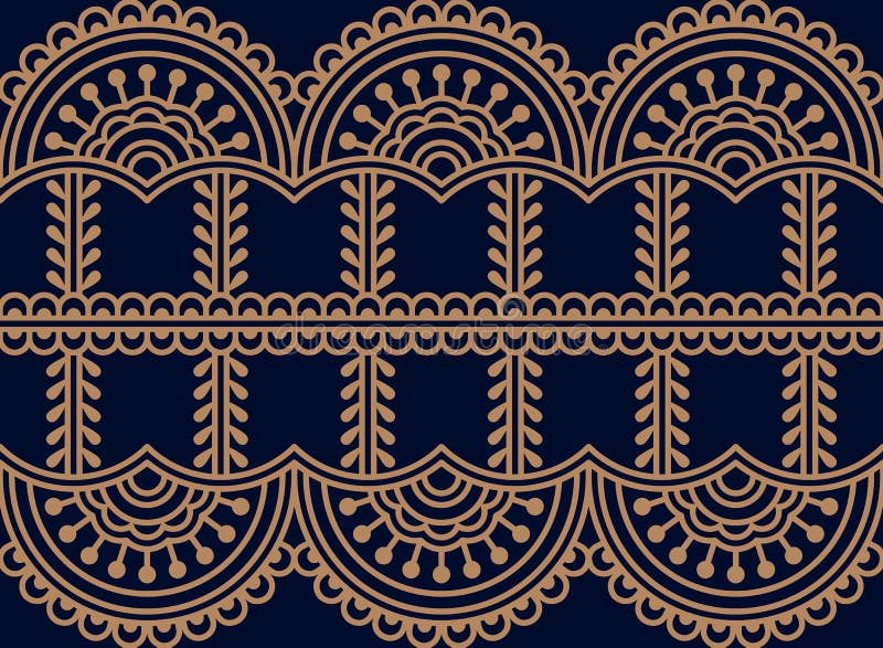 Seamless Vector Traditonal Indian Pattern. Seamless Template in Swatch ...