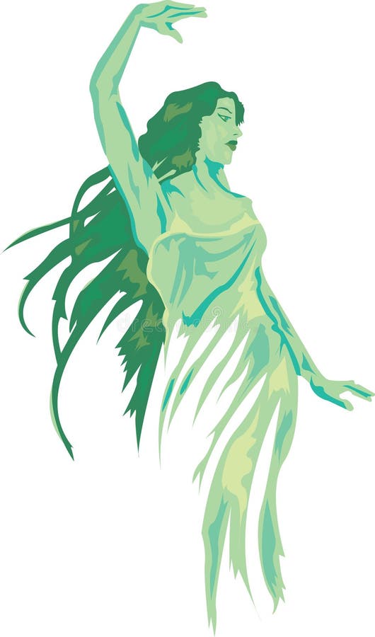 O Absinto Feericamente Verde Ilustração do Vetor - Ilustração de limpar ...