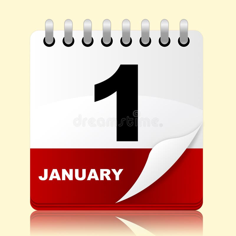 O Ano Novo Significa 1 Festivo E Comemora-o Ilustração Stock ...