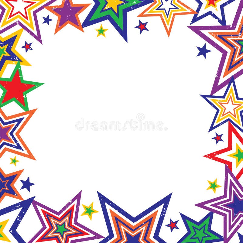 O Arco-íris Stars O Vetor Da Beira Ilustração do Vetor - Ilustração de ...