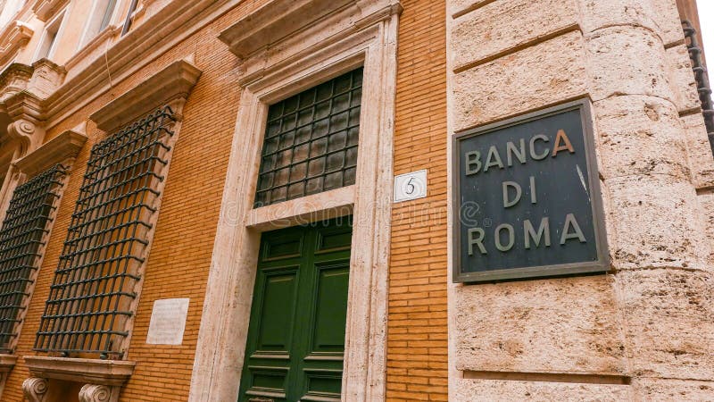 O Banco De Di Roma De Roma - De Banca Fotografia Editorial - Imagem de ...