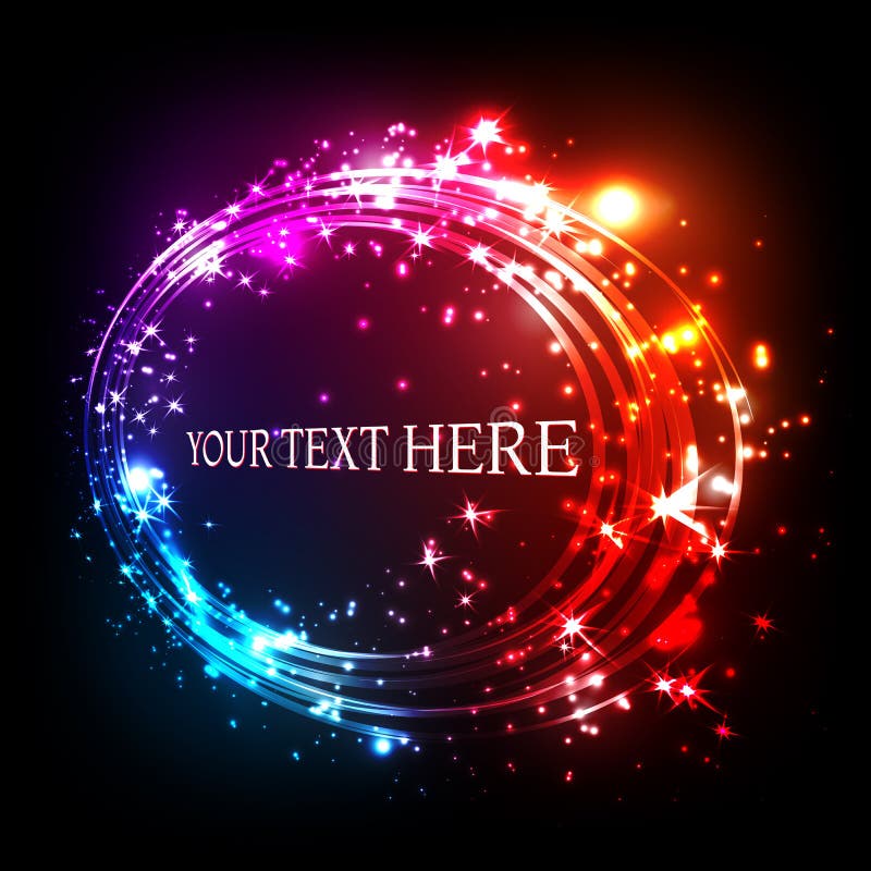 O Brilho De Brilho Vector a Poeira De Estrela E Alinha O Quadro ...