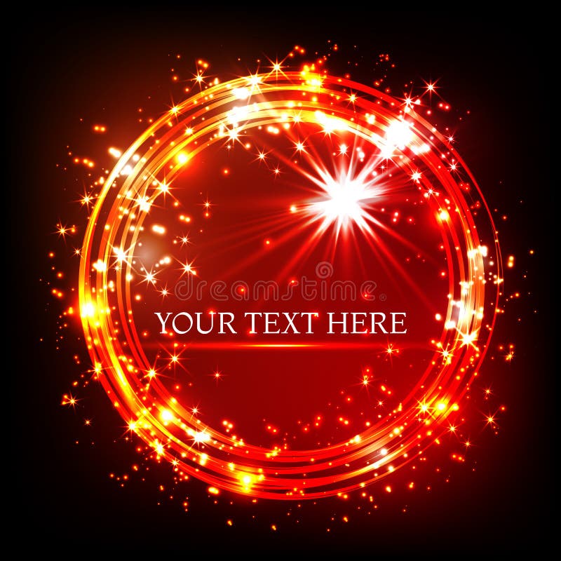 O Brilho De Brilho Vector a Poeira De Estrela E a Linha Quadro ...