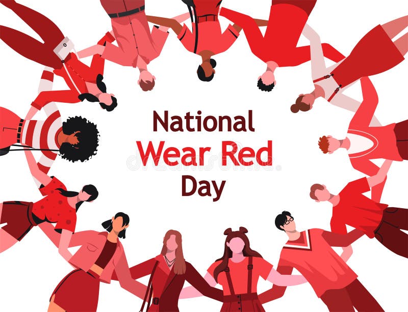 Join the Cause by Wearing Red. National Wear Red Day Stock Vector ...