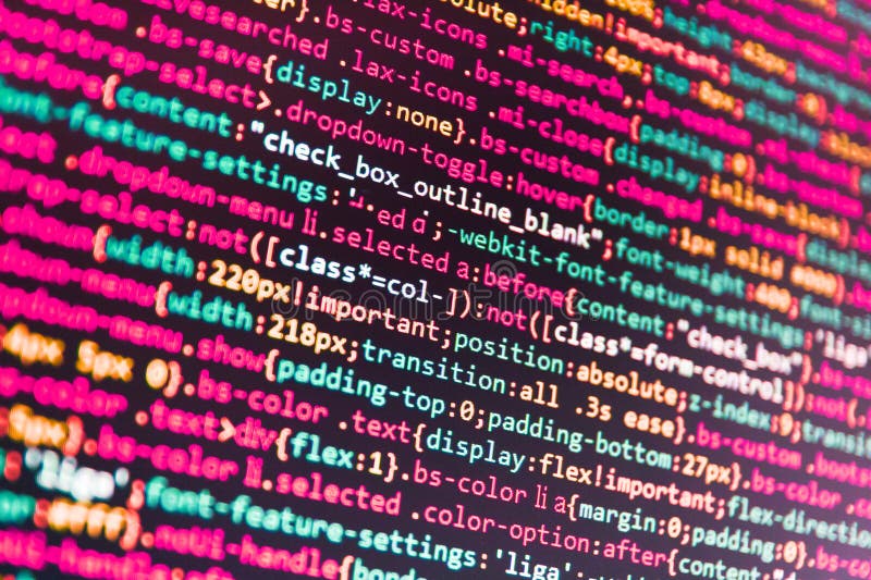 Tela Abstrata De Programação Do Código Do Programador De Software ...