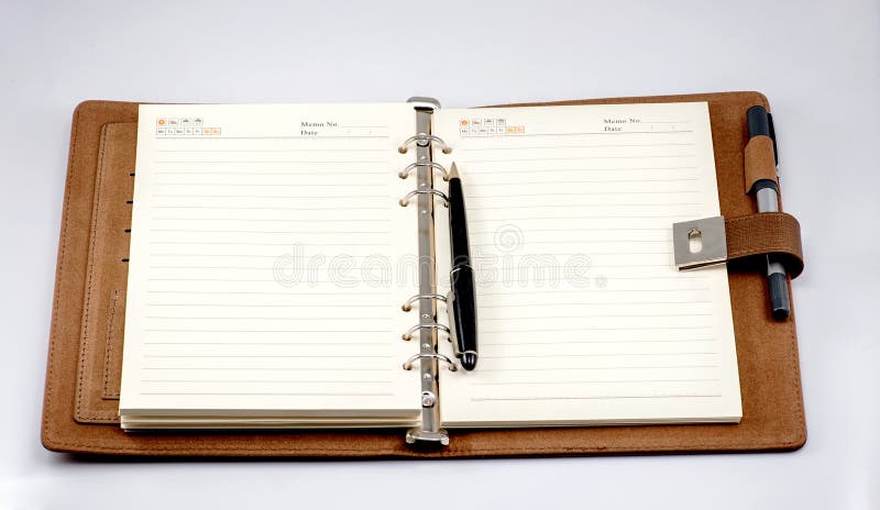 O caderno aberto foto de stock. Imagem de escreva, nota - 23779686