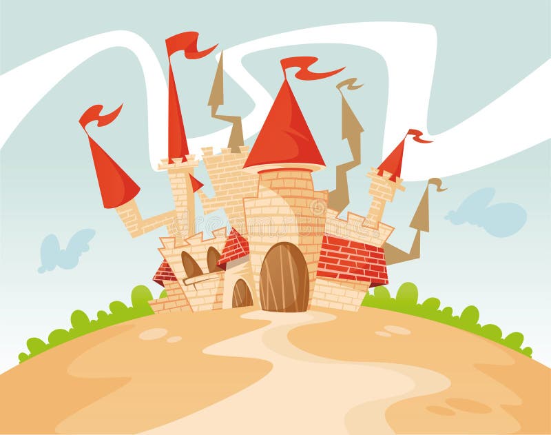 O castelo do rei Gogo ilustração do vetor. Ilustração de castelo - 13617914