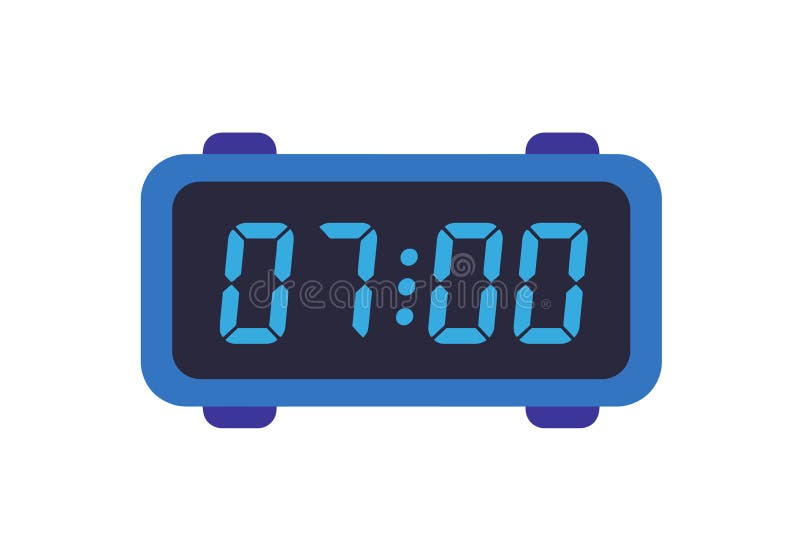 7 o clock clipart. stock illustration. Illustration of timer - 360149595