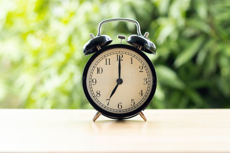 Clock on Work Desk in the Office Time of Businessman Working Concepts ...