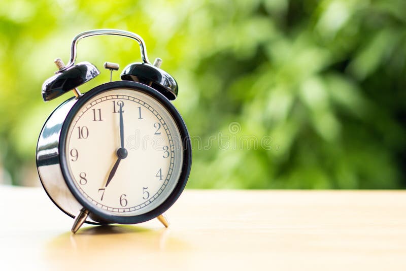 Clock on Work Desk in the Office Time of Businessman Working Concepts ...