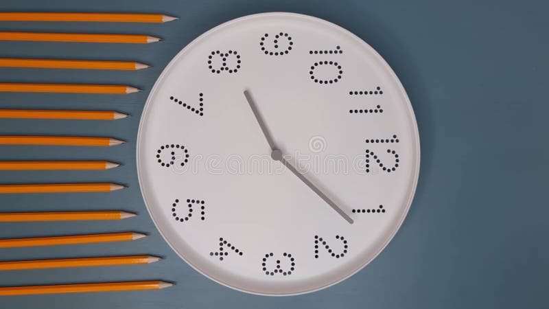 8 O Clock, Morning. Study Time. Back To School. Stock Video - Video of ...