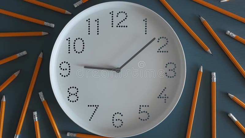 9 O Clock, Morning. Study Time. Back To School. Stock Footage - Video ...