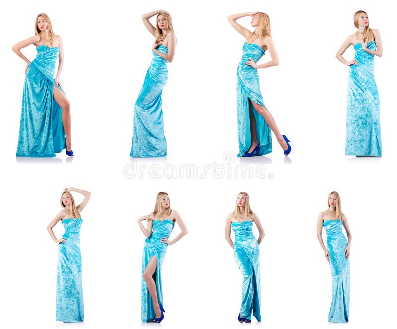 O Conceito Da Forma Com Modelo Alto No Branco Imagem de Stock - Imagem ...