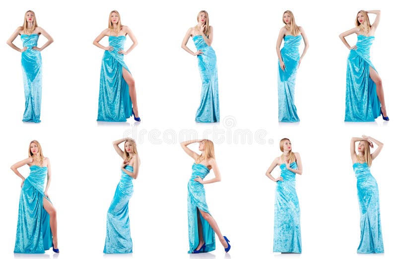 O Conceito Da Forma Com Modelo Alto No Branco Foto de Stock - Imagem de ...