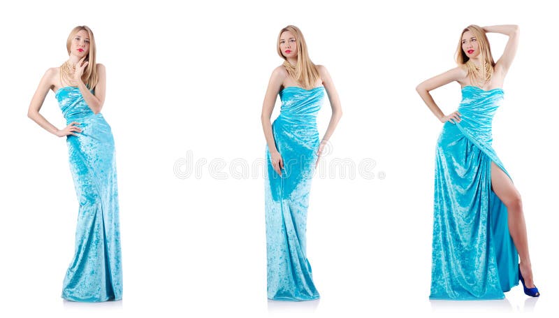 O Conceito Da Forma Com Modelo Alto No Branco Foto de Stock - Imagem de ...