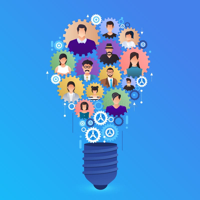 O Conceito De Projeto Liso Cria a Ideia Grande Com a IDEIA O Vetor ...