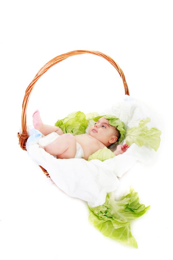 Pé Do Bebê Minúsculo, Bebê No Repolho Foto de Stock - Imagem de sério ...