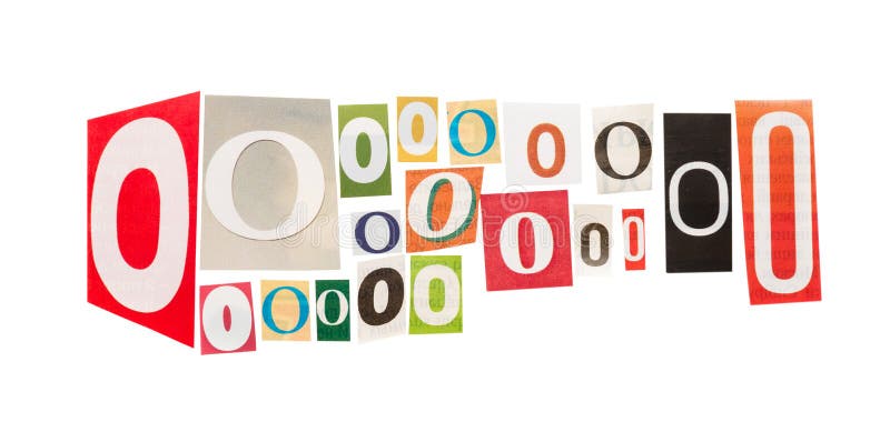 O cut out letter stock image. Image of letter, captions - 63685241