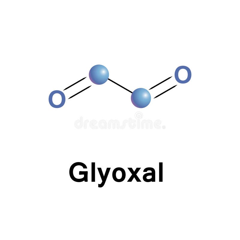 O Dialdehyde O Menor Do Glyoxal Ilustração do Vetor - Ilustração de ...