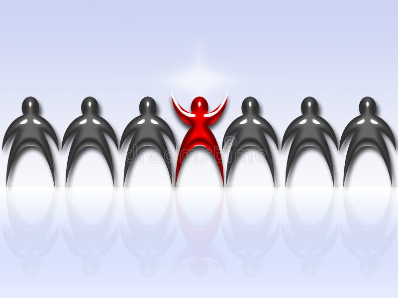 O diferente ilustração stock. Ilustração de homens, equipe - 8768407