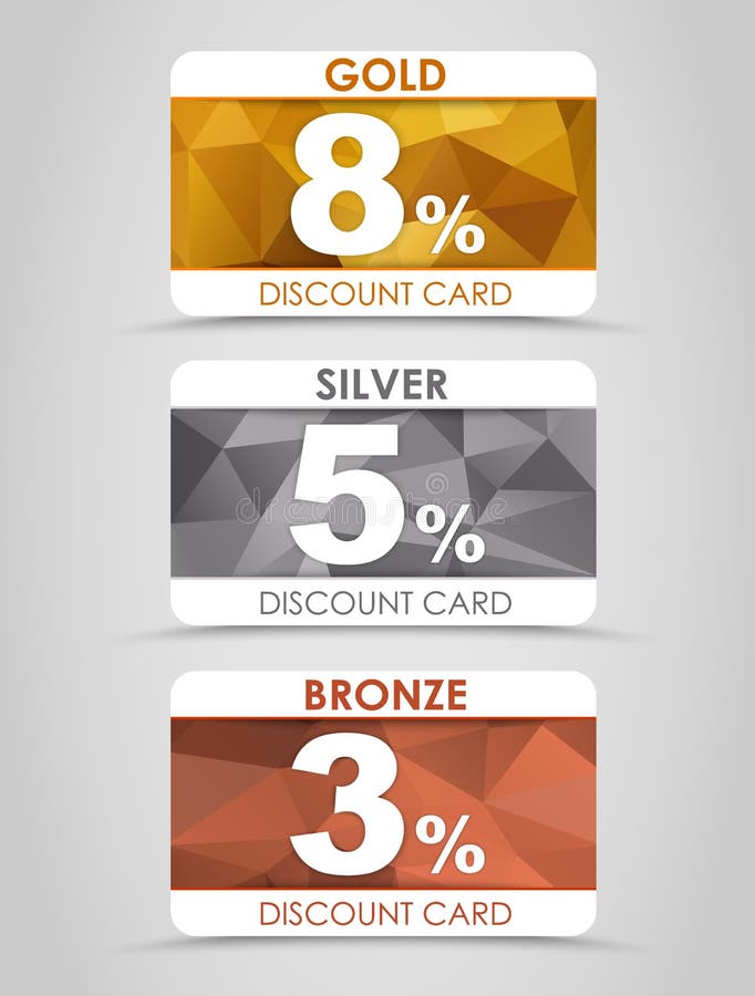 O Disconto Carda O Fundo Poligonal Ilustração do Vetor - Ilustração de ...