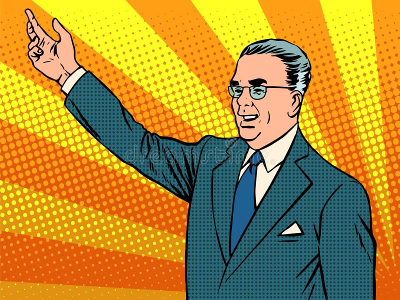 O ditador na pose patético ilustração do vetor. Ilustração de colheita ...