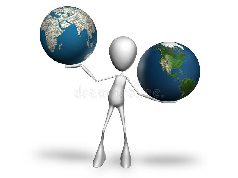 O equilíbrio do mundo ilustração stock. Ilustração de grupos - 31726288