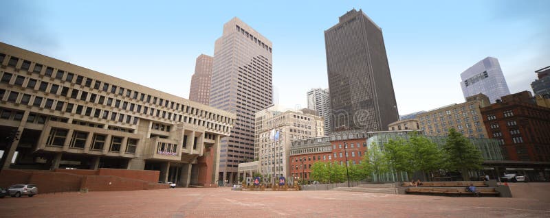 O governo Boston Center imagem de stock editorial. Imagem de panorâmica ...