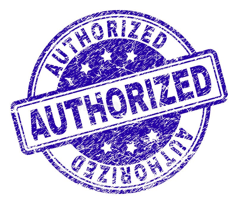 Carimbo Autorizado. Sinal De Rotação Redonda Autorizado. Ilustração do ...