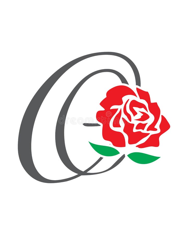 O Initial Rose Logo , Abstract O Rose Logo Stock Illustration ...