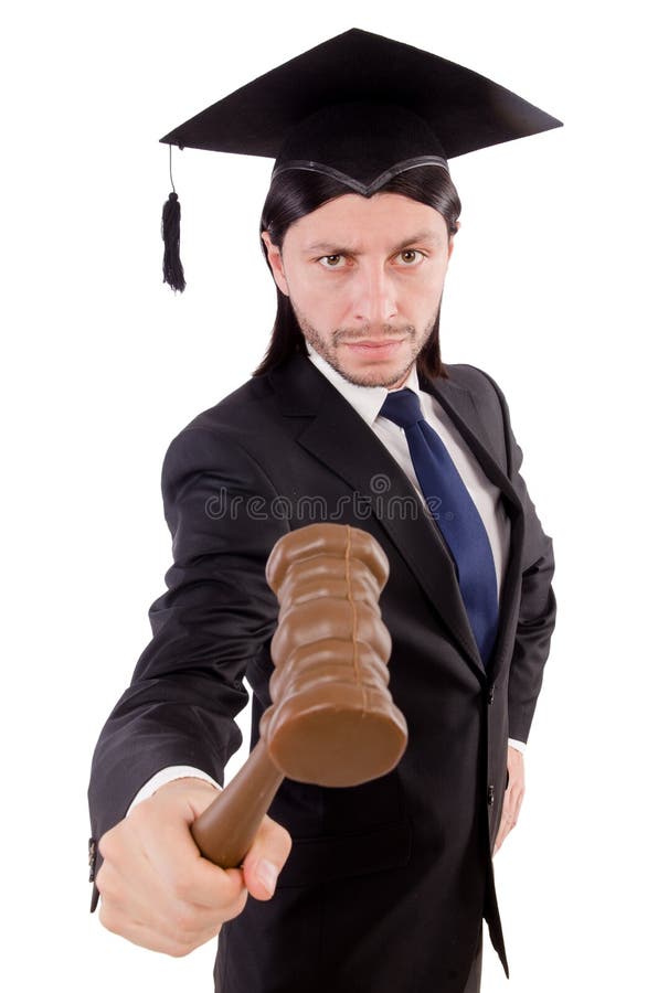 O Juiz Isolado No Fundo Branco Foto de Stock - Imagem de lawsuit ...
