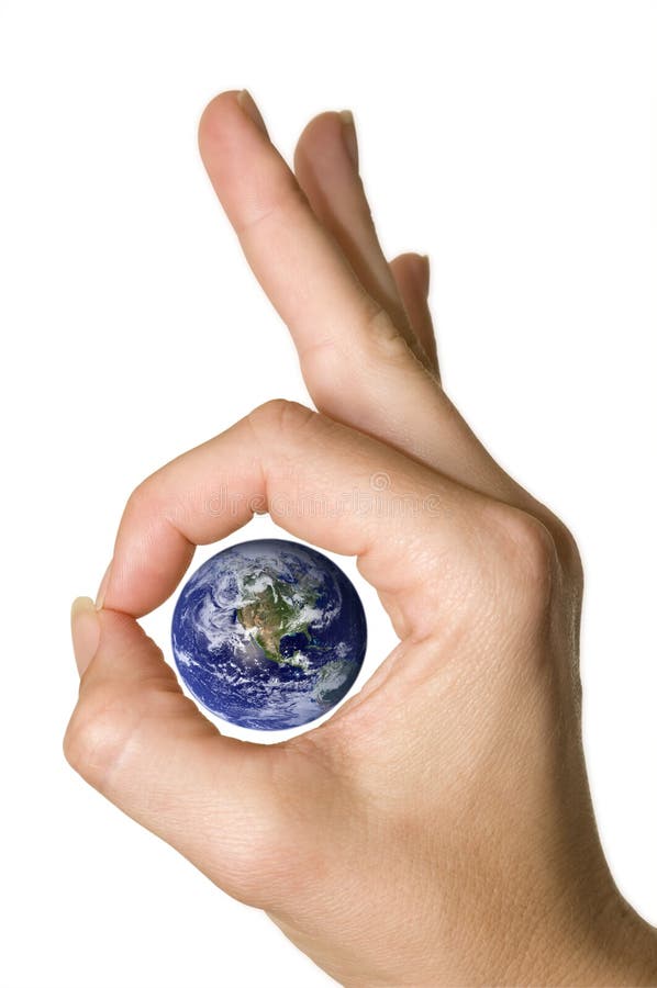 O K world stock image. Image of sphere, green, world, hand - 6694313