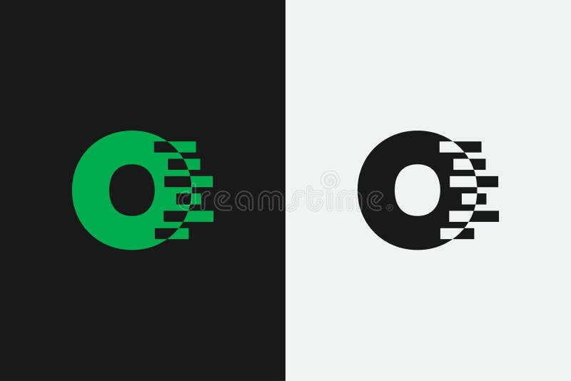 O Letter Iconic Transformation Shape Vector Logo Design Stock Vector ...