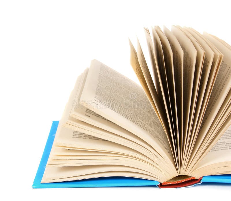 O Livro Aberto Em Uma Pilha De Livros Multi-coloridos Imagem de Stock ...