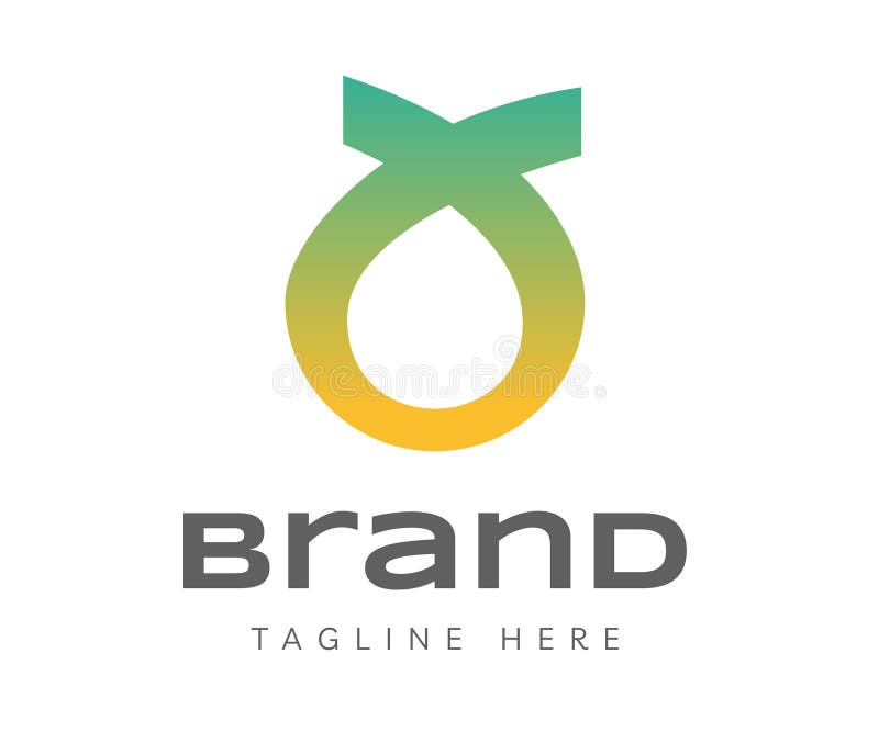 Letter O Logo Design. Letter O with Droplet Logo Stock Vector ...